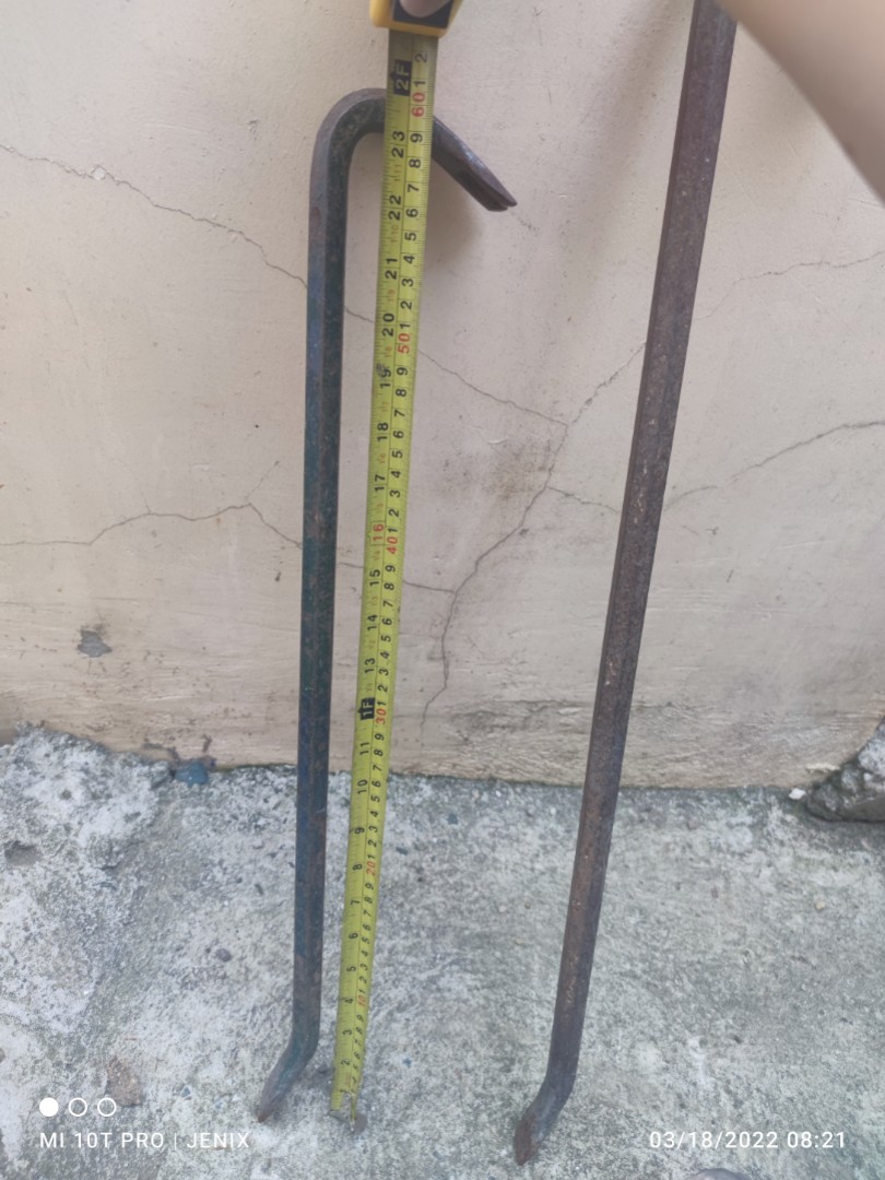 Claw Bar/ Crow Bar/ Bareta 24 inches/ 2 feet, Commercial & Industrial ...