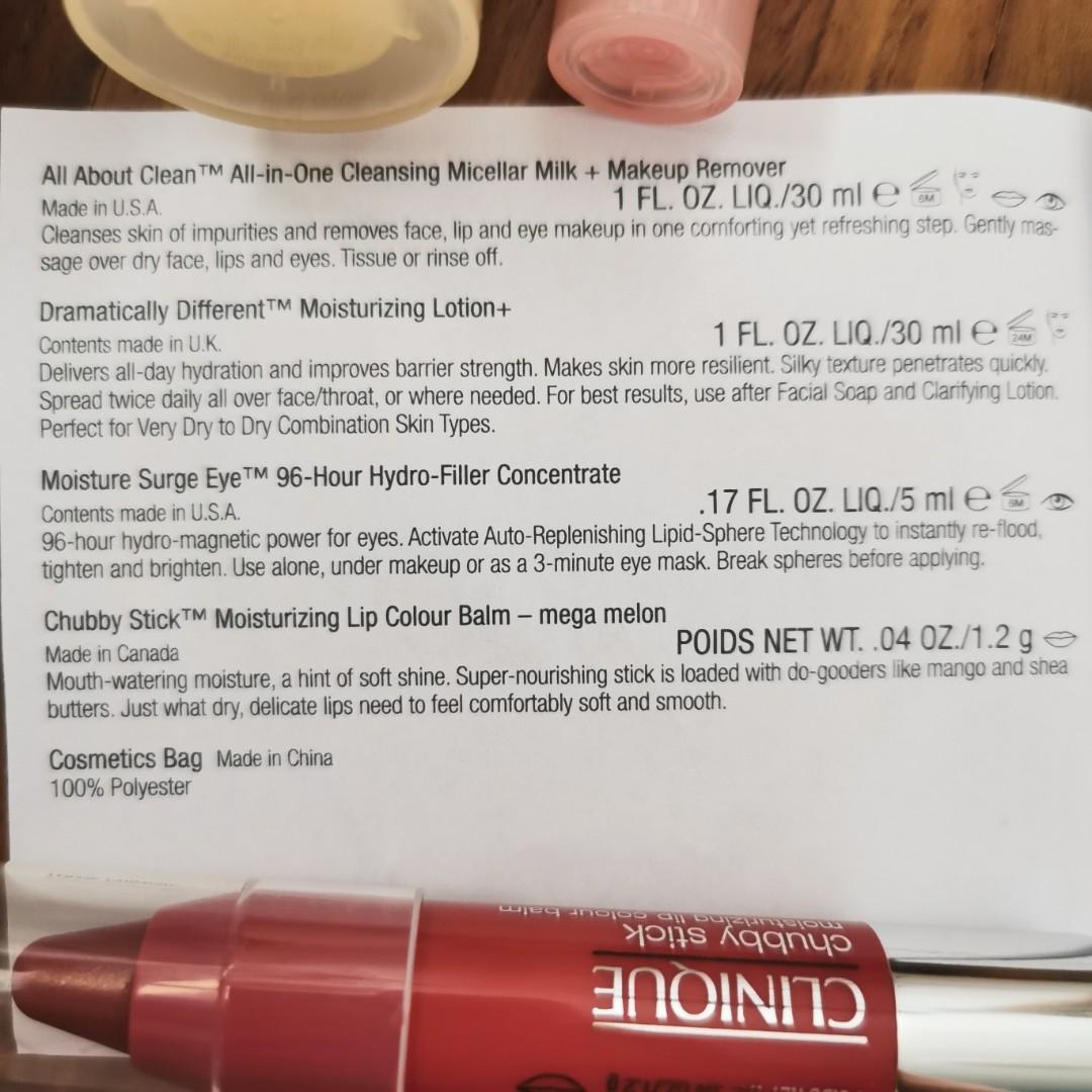 Clinique Cheek Pop Mirror, Pouch and 4-Pc Gift Set, Beauty & Personal ...