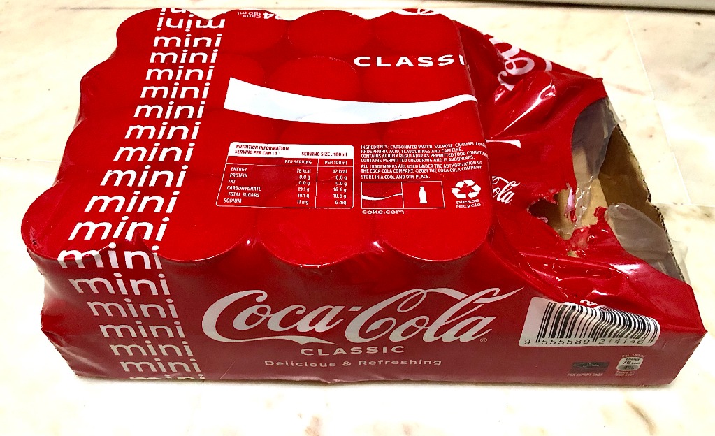 Coca Cola Classic Mini - 16 cans, Food & Drinks, Beverages on Carousell