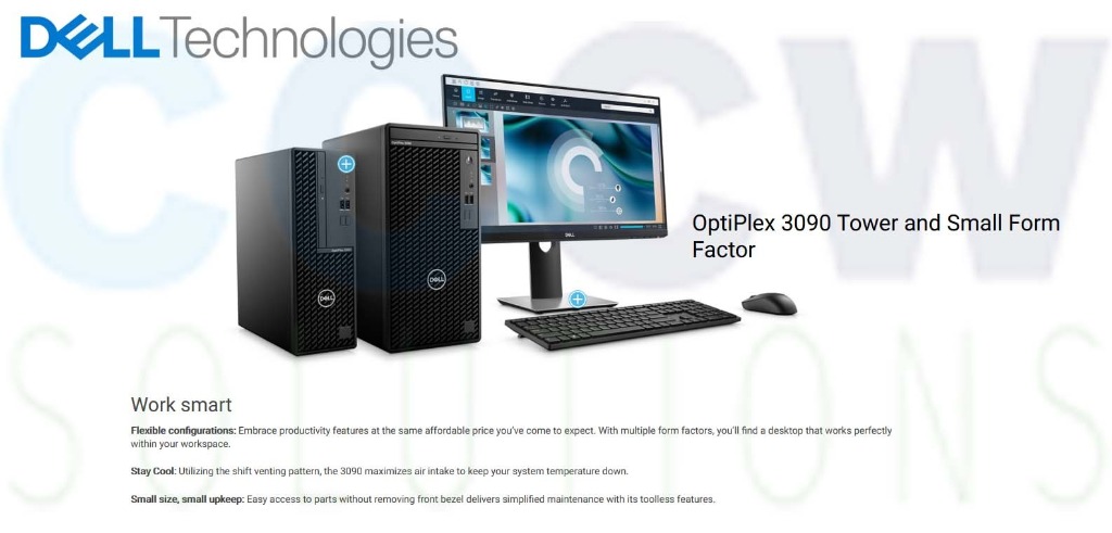 Dell OptiPlex 3090 Tower and Small Form Factor Desktop Intel® Core i5 ...