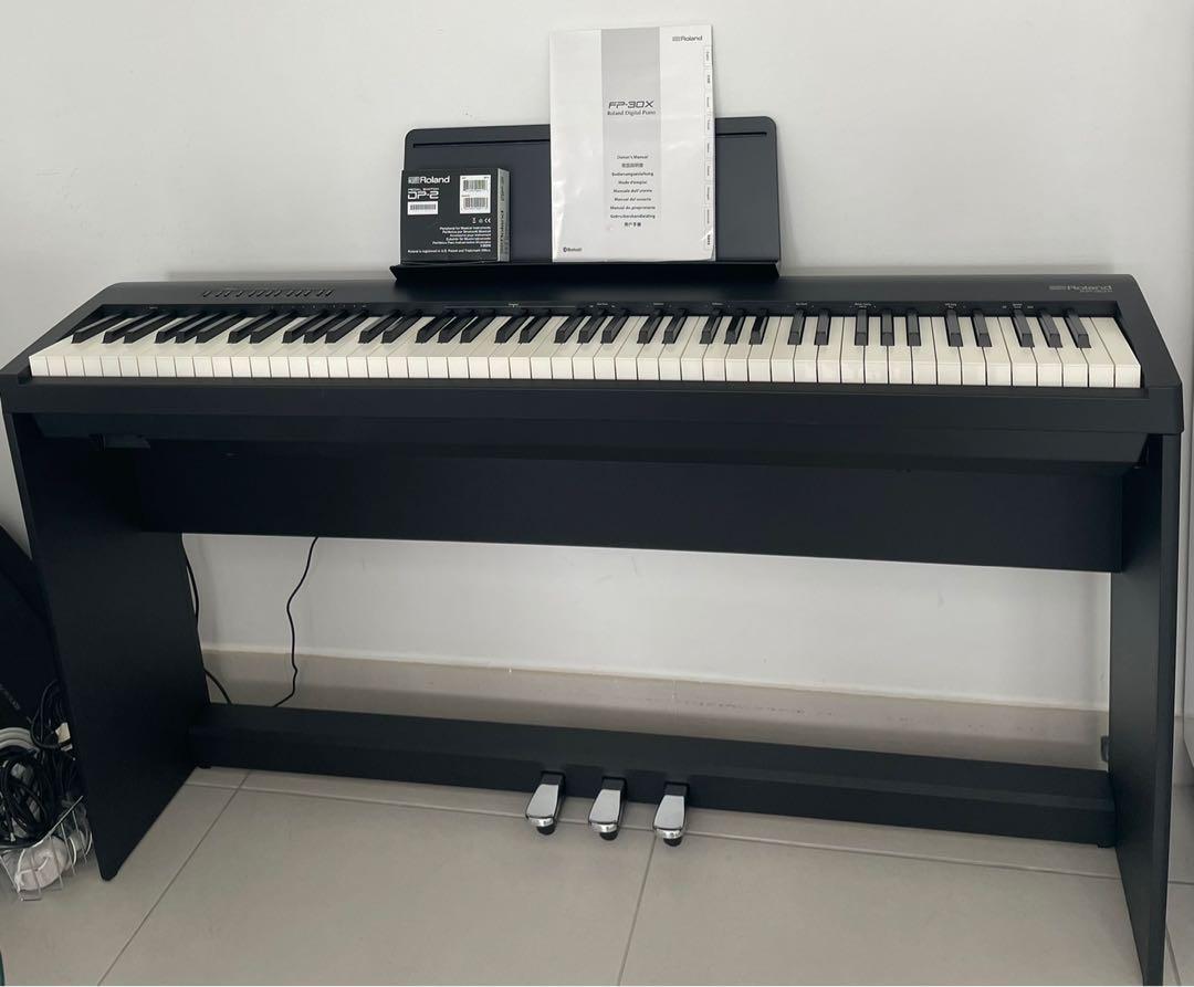 Digital Piano Roland FP-30X Black with stand and pedals, Hobbies & Toys ...