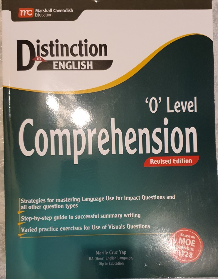 Distinction in English o level comprehension, Hobbies & Toys, Books ...