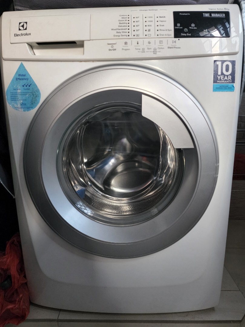 Electrolux 8kg Washer EWF12843, TV & Home Appliances, Washing Machines ...