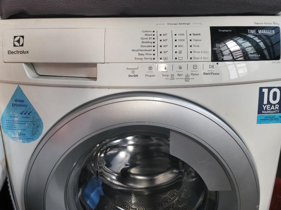 Electrolux 8kg Washer EWF12843, TV & Home Appliances, Washing Machines ...