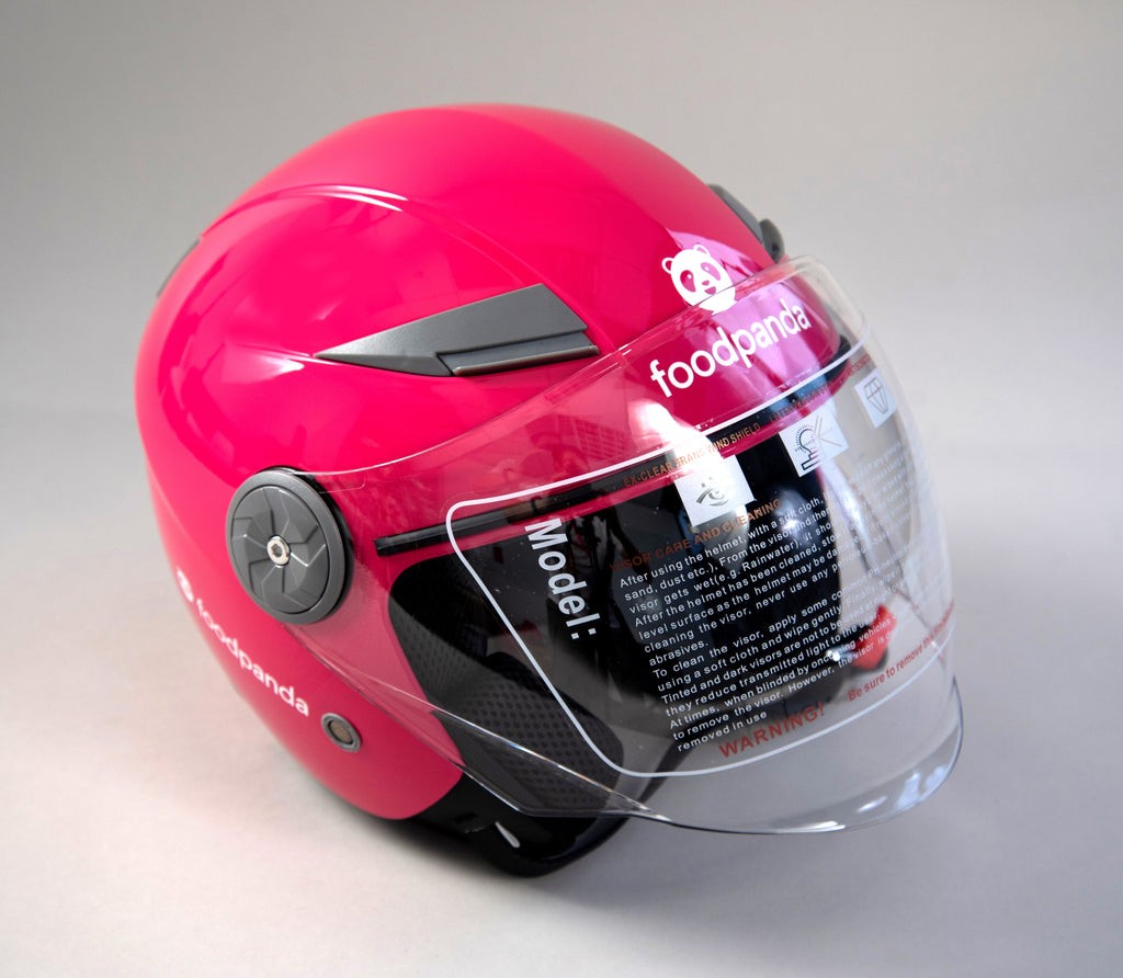 FOODPANDA HELMET, Motorcycles, Motorcycle Accessories on Carousell