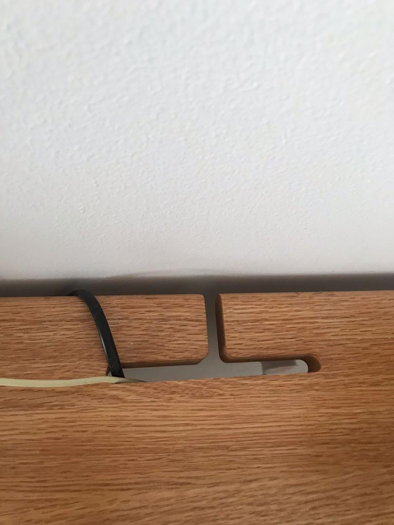 Full body oak wood desk set, Furniture & Home Living, Furniture, Tables ...