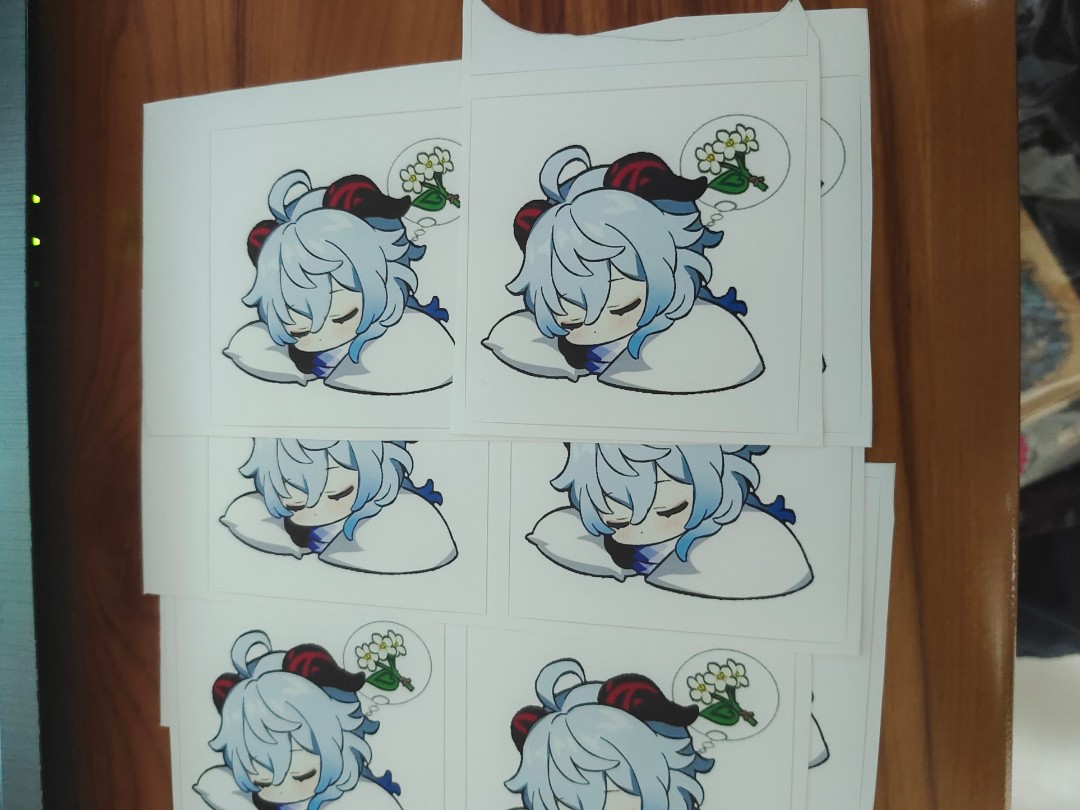 Ganyu Stickers Genshin Impact, Hobbies & Toys, Stationery & Craft, Art ...
