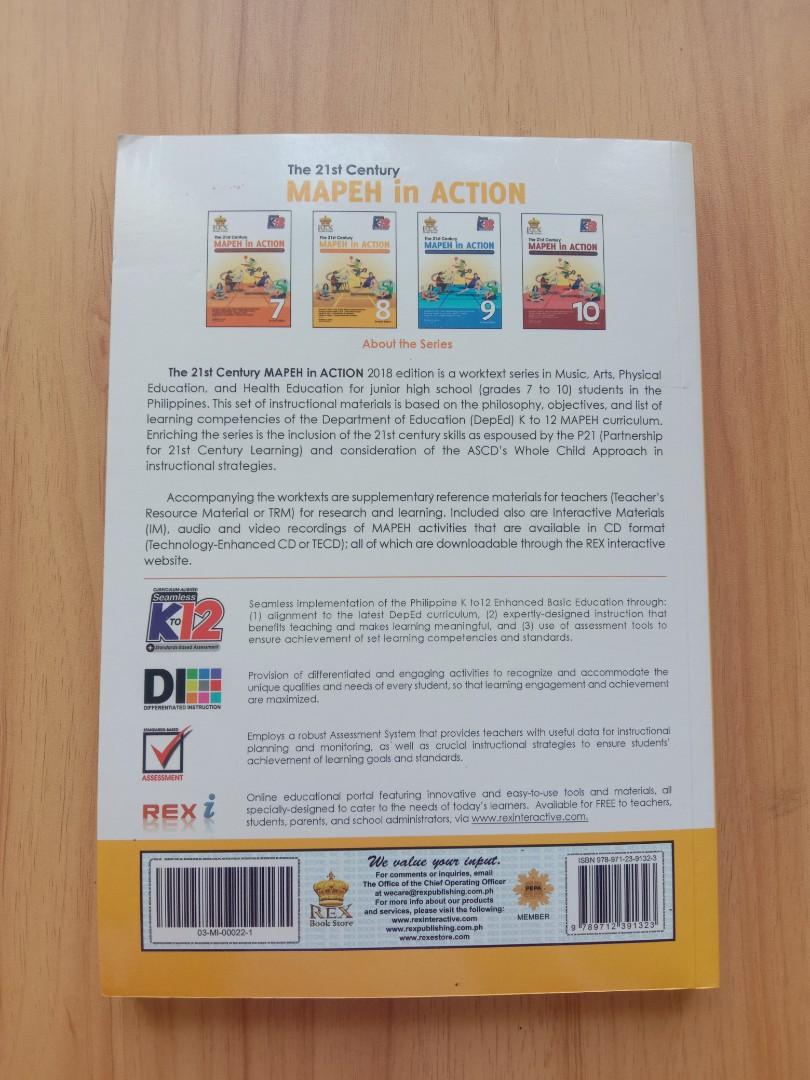 Grade 8 book - Mapeh in Action, Hobbies & Toys, Books & Magazines, Textbooks on Carousell