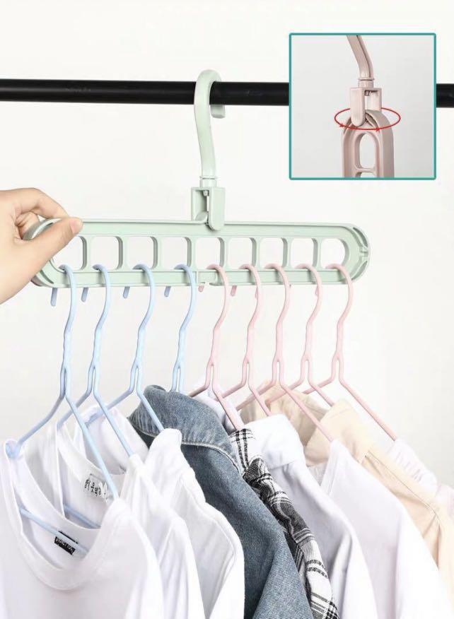 Hangers / Multi-purpose clothes hanger, Furniture & Home Living, Home ...