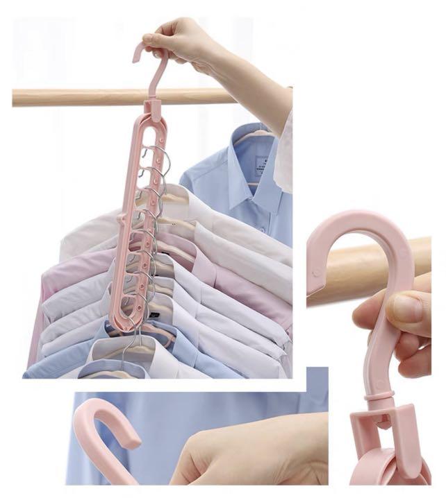 Hangers / Multi-purpose clothes hanger, Furniture & Home Living, Home ...