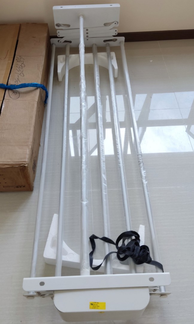 HDB BTO clothes hanger rack, Furniture & Home Living, Home Improvement ...