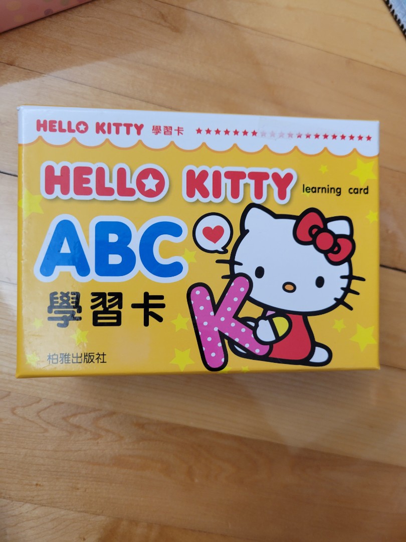 Hello Kitty flash cards #earlylearning, 兒童＆孕婦用品, 嬰兒玩具 - Carousell