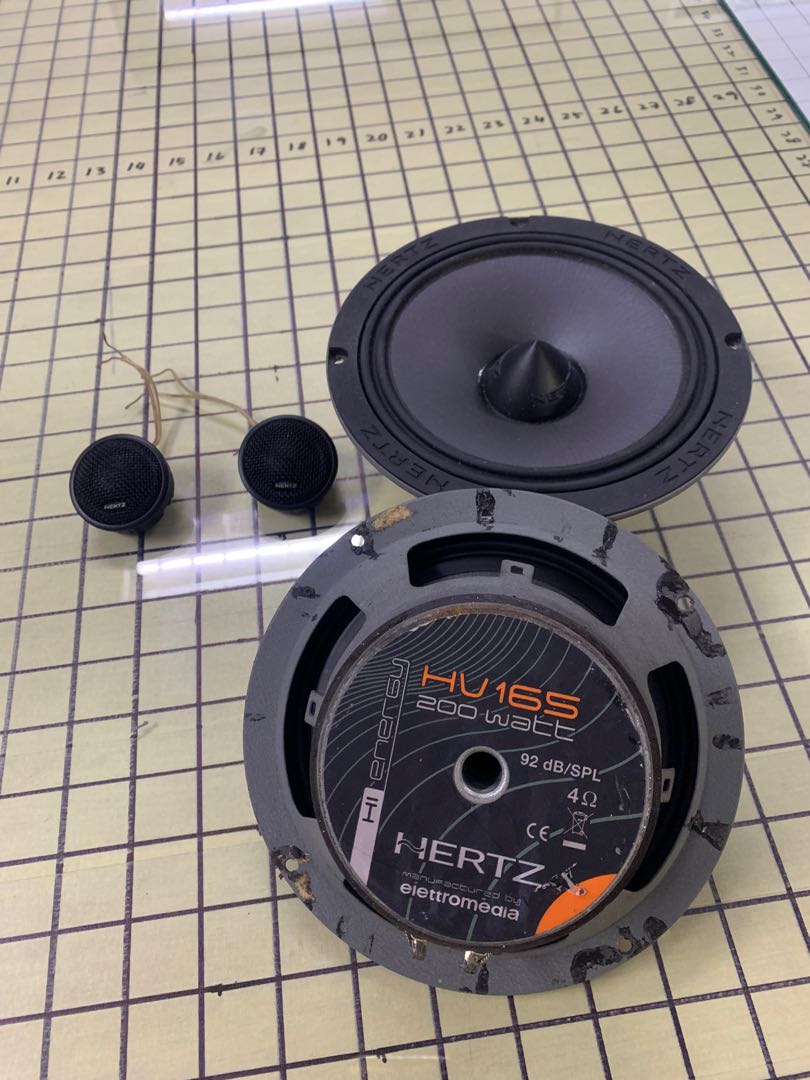 NEGO Hertz HV165 Two way component, Audio, Other Audio Equipment on Carousell