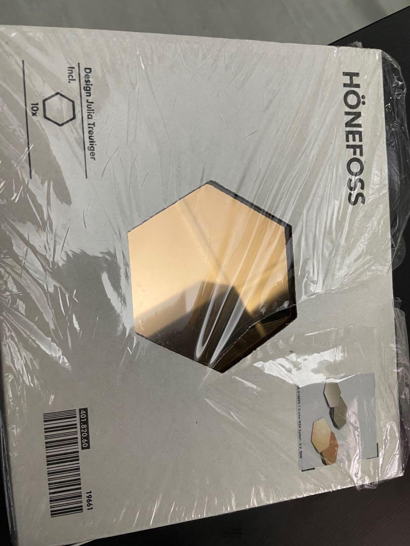 Ikea honefoss mirror hexagon x 10, Furniture & Home Living, Home Decor ...