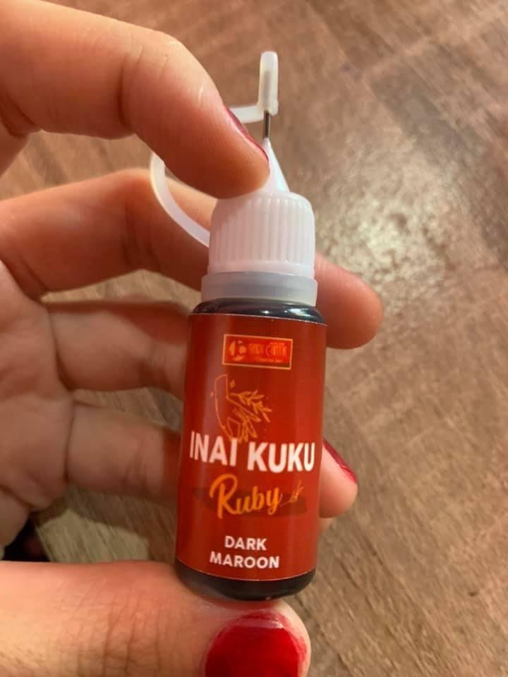 Inai kuku ruby, Beauty & Personal Care, Hands & Nails on Carousell