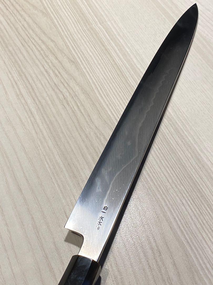 Japanese Knife: Genkai Masakuni White 1 Mizuyaki Crescent Moon Fujiyama ...