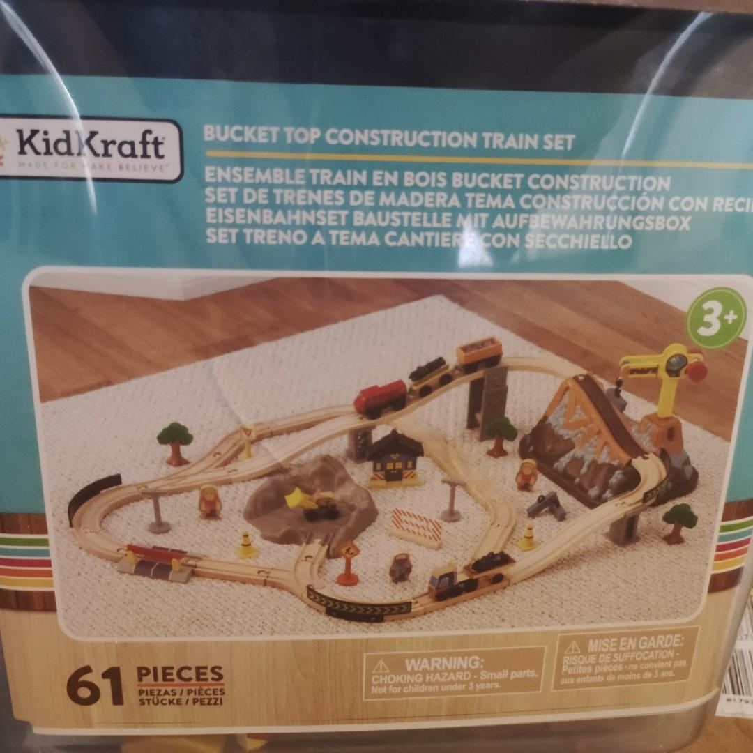 Kidkraft wooden toy train set bucket mountain sealed complete, Hobbies ...