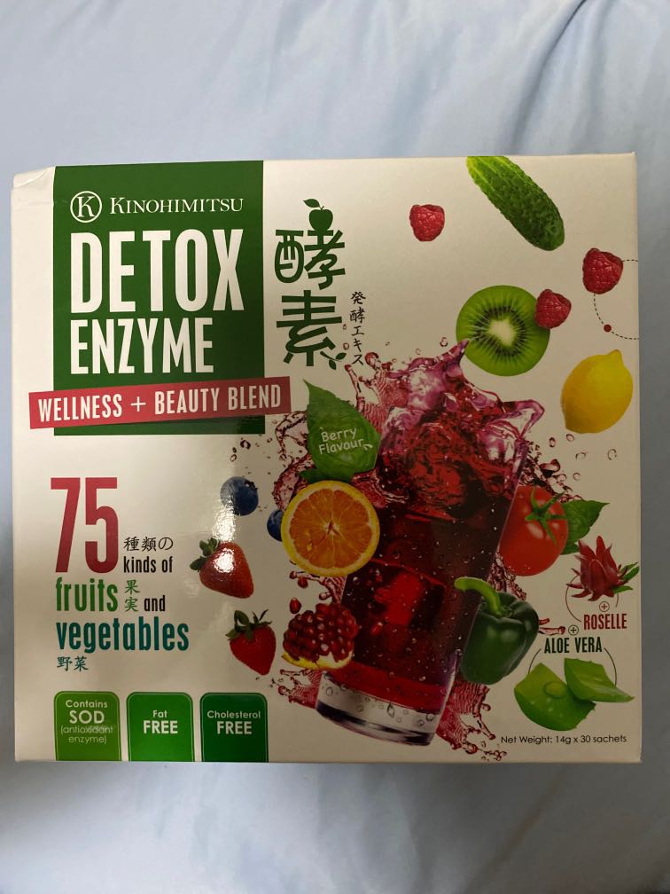 Kinohimitsu detox enzyme 30 sachets x 14 gram, Health & Nutrition ...