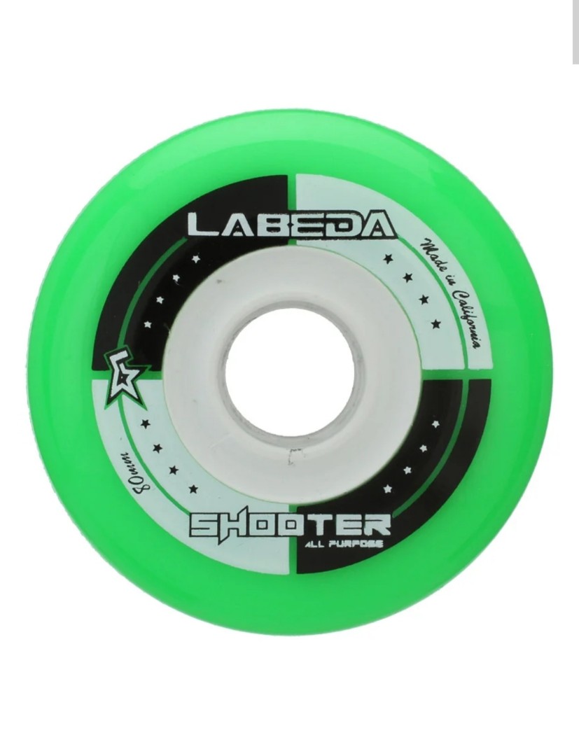 Labeda Shooter Roller Hockey Wheels (78A) - 80mm, Sports Equipment ...