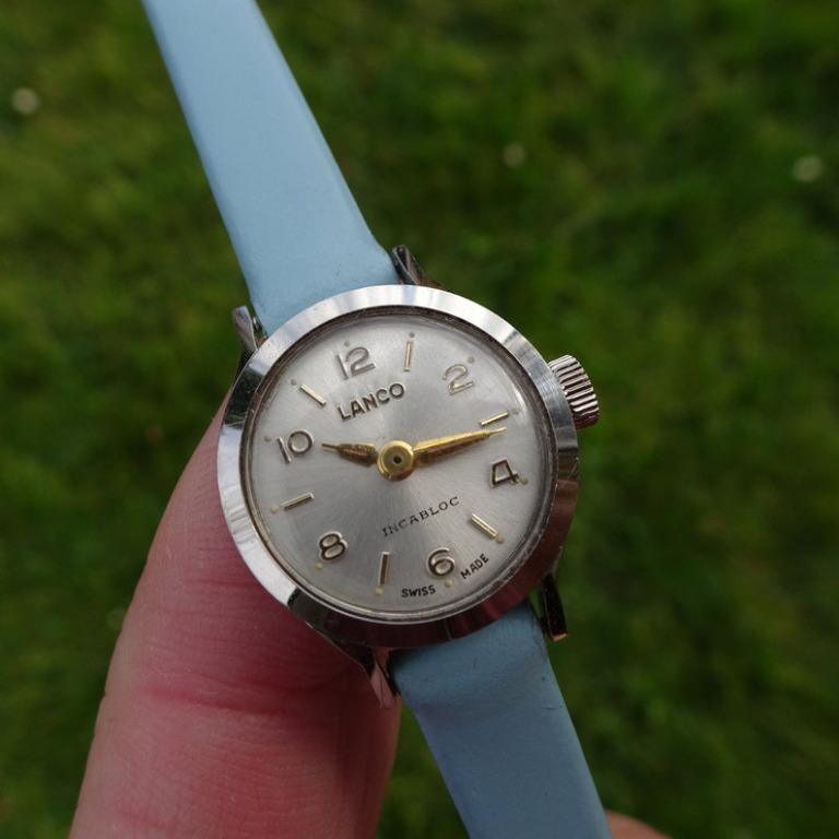 LANCO - Vintage Ladies Wristwatch Swiss Made / New HIRSH strap ...