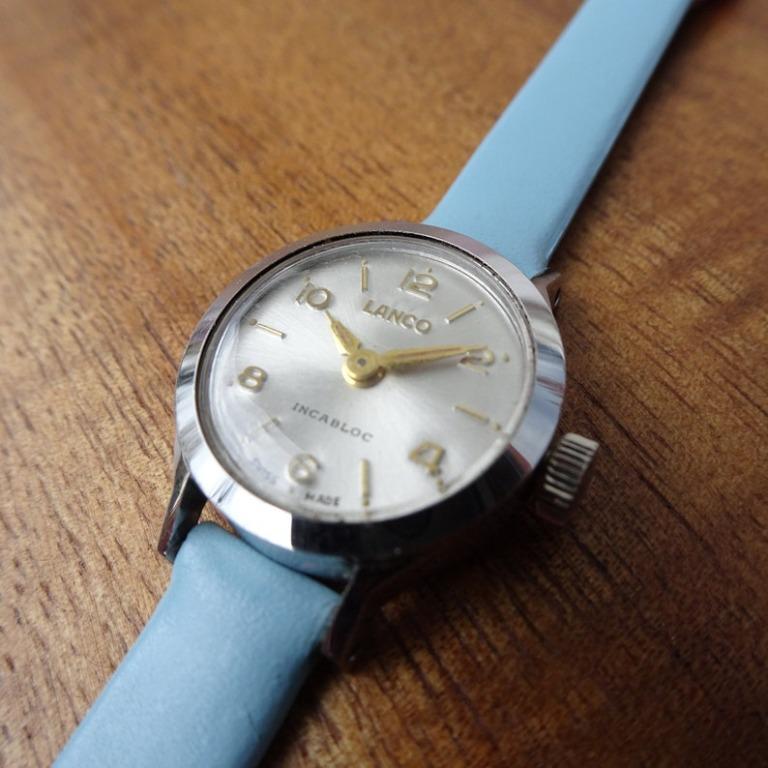 LANCO - Vintage Ladies Wristwatch Swiss Made / New HIRSH strap ...