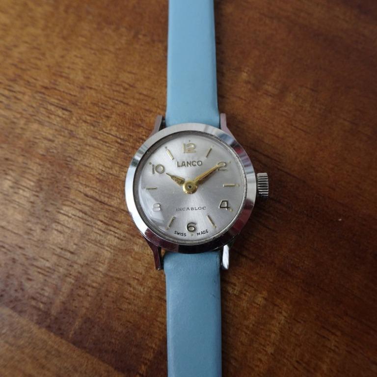 LANCO - Vintage Ladies Wristwatch Swiss Made / New HIRSH strap ...