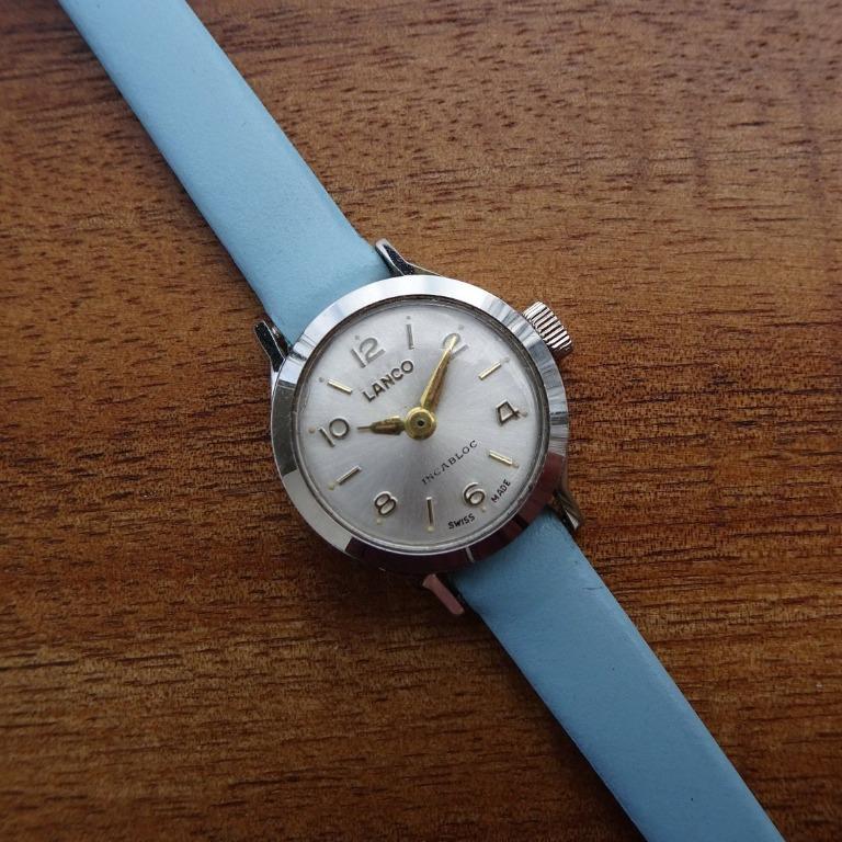 LANCO - Vintage Ladies Wristwatch Swiss Made / New HIRSH strap ...