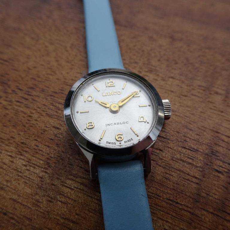 LANCO - Vintage Ladies Wristwatch Swiss Made / New HIRSH strap ...