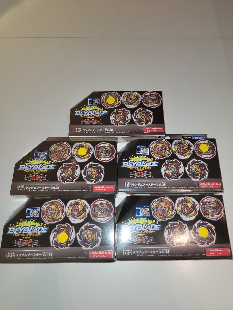 (⚠️Last 2 Sets⚠️) Beyblade B-196 Random Booster Complete 5 Beyblades ...