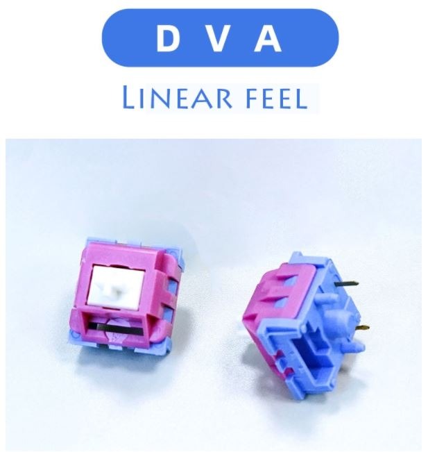 Latest 2022 "DVA" Theme keyboard Switches 5 pin Hot Swappable Switches ...