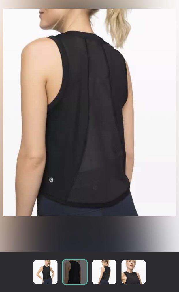 Lululemon Sheer Will Tank Pulse, Women's Fashion, Activewear on Carousell