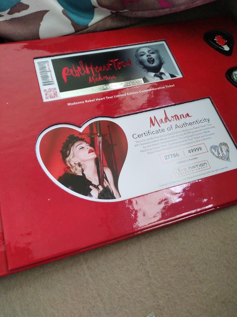 Madonna Rebel Heart Tour VIP Commemorative Book, Hobbies & Toys ...