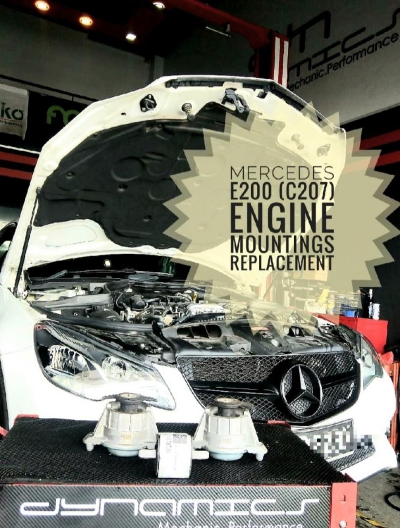 Mercedes C180/200 (W205)/E250(W207/W212): Engine Mountings replacement ...