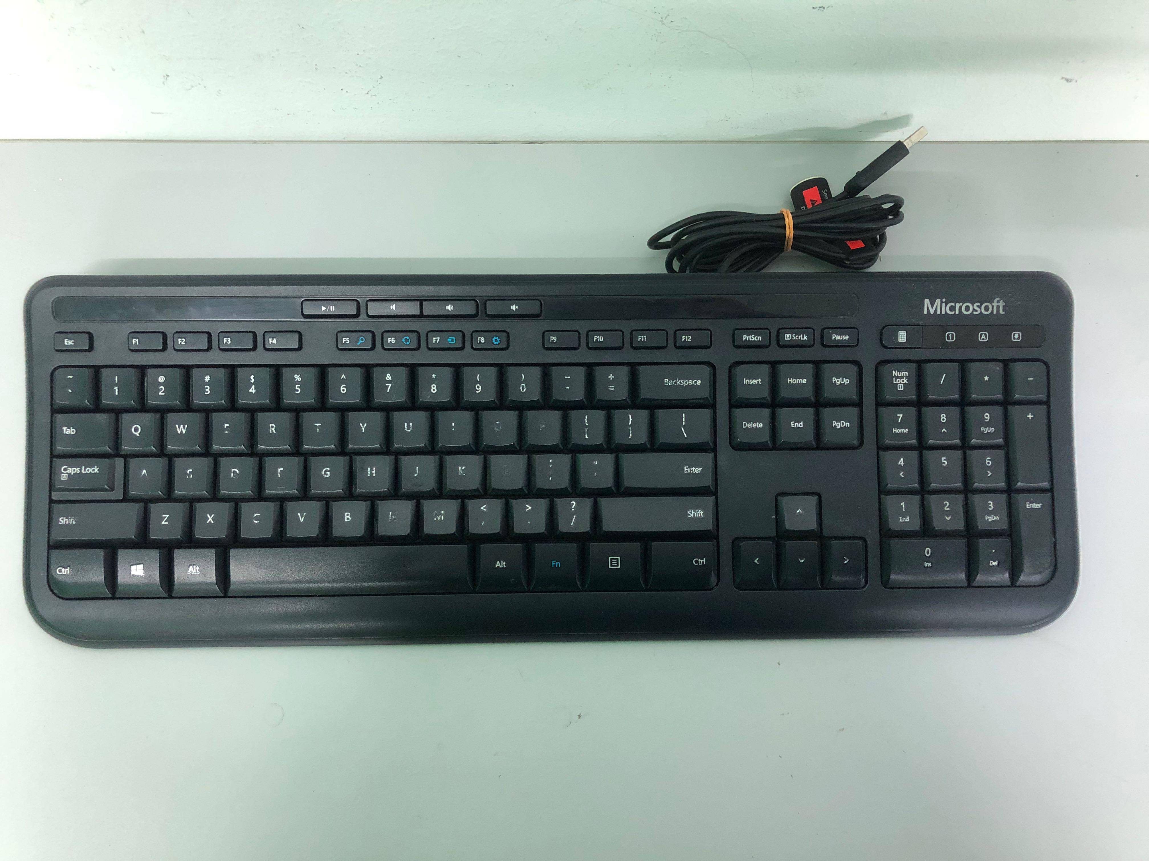 Microsoft 1576 Wired Keyboard, Computers & Tech, Parts & Accessories ...