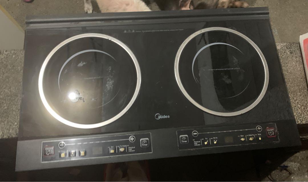 Midea Double Burner Induction Cooker, TV & Home Appliances, Kitchen ...