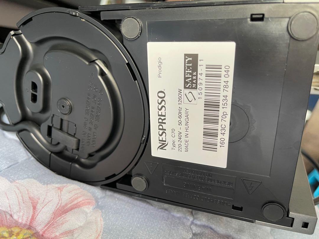 Nespresso Prodigio and capsules container, TV & Home Appliances ...
