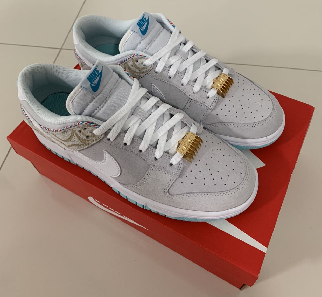 Nike dunk low Barber shop, Men's Fashion, Footwear, Sneakers on Carousell