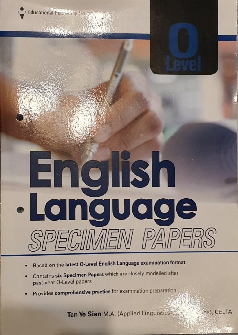 O level english language specimen papers by eph, Hobbies & Toys, Books ...