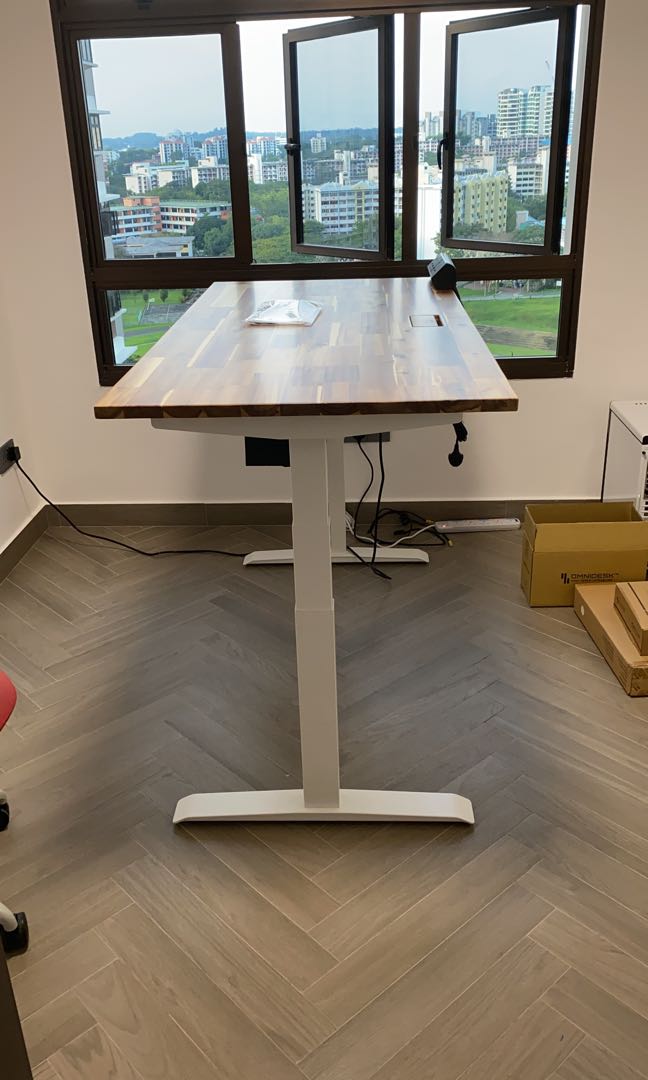 Omnidesk Acacia+, Furniture & Home Living, Furniture, Tables & Sets on ...