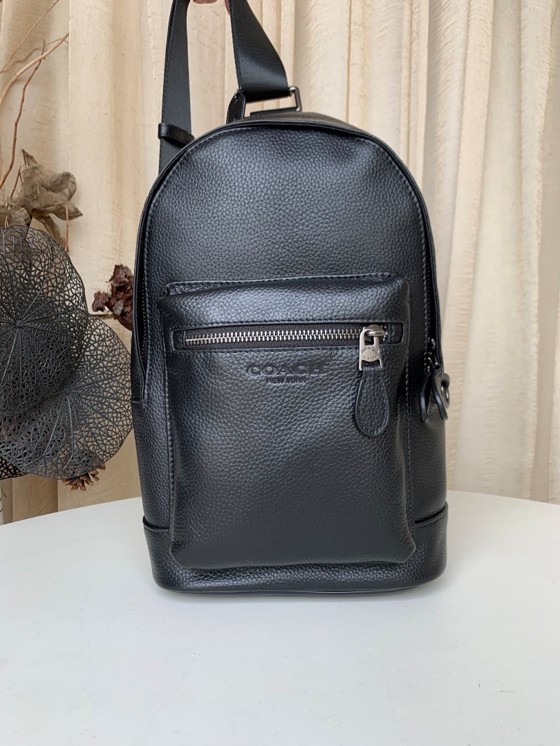 Original coach mem sling backpack, Men's Fashion, Bags, Sling Bags on ...