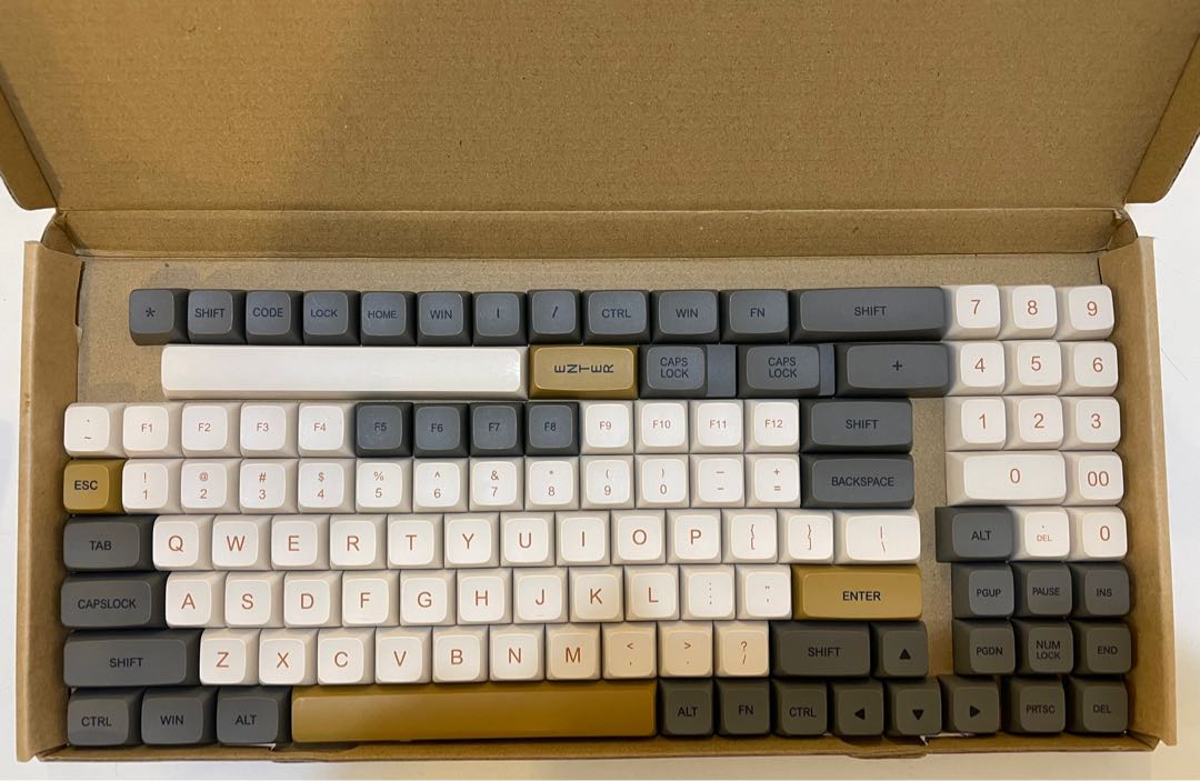 PBT XDA profile Shimmer Keycaps, Computers & Tech, Parts & Accessories ...