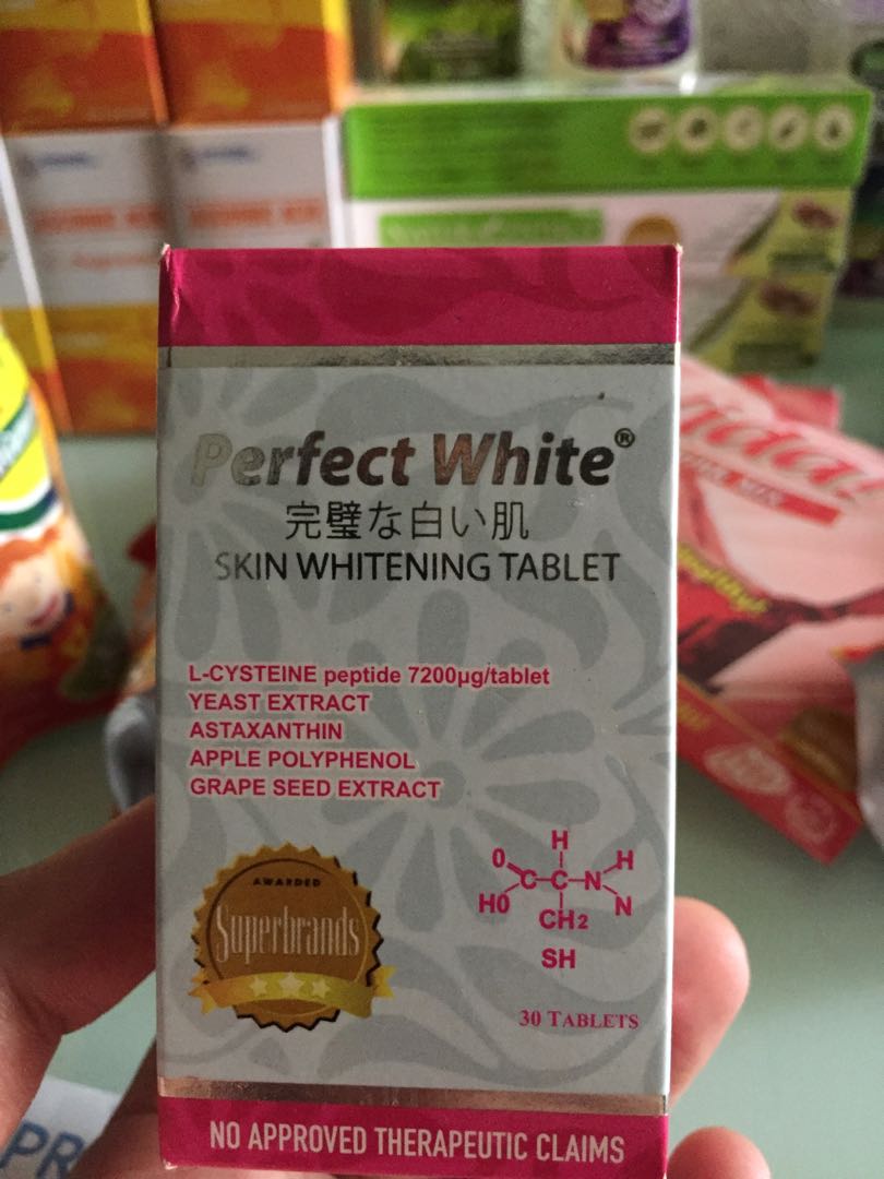 Perfect White (skin whitening tablet), Beauty & Personal Care, Bath ...