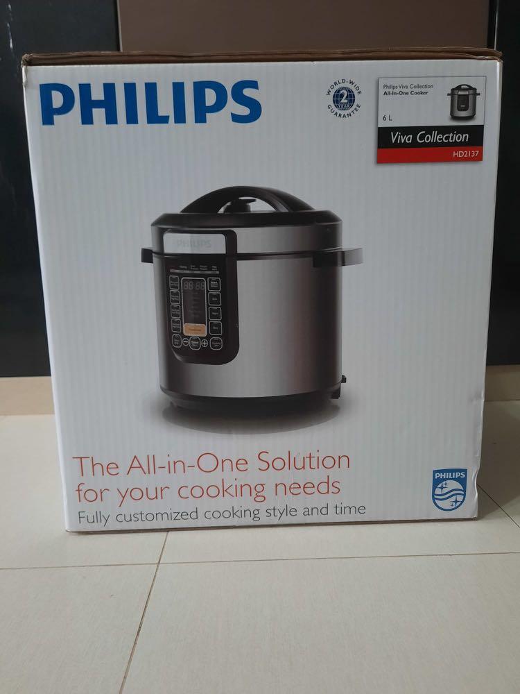 Philips HD2137 all in one pressure cooker, TV & Home Appliances ...