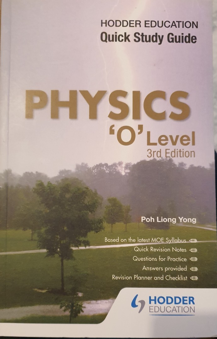 Physics o level quick study guide, Hobbies & Toys, Books & Magazines ...