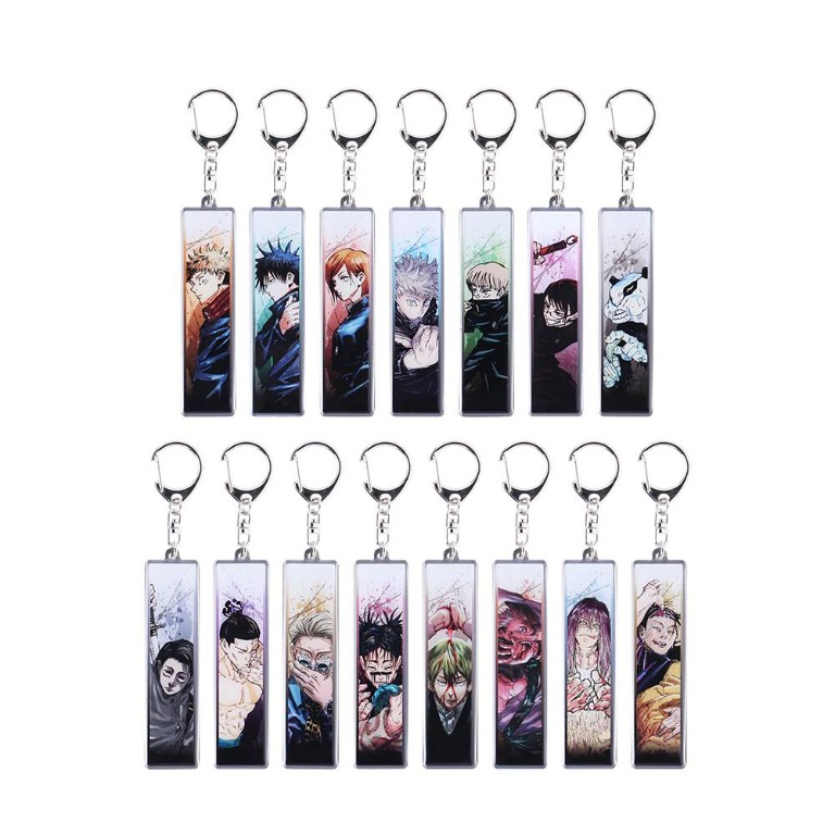 Preorder Jujutsu Kaisen Metal Keychain And Can Badge Handkerchief Set ...
