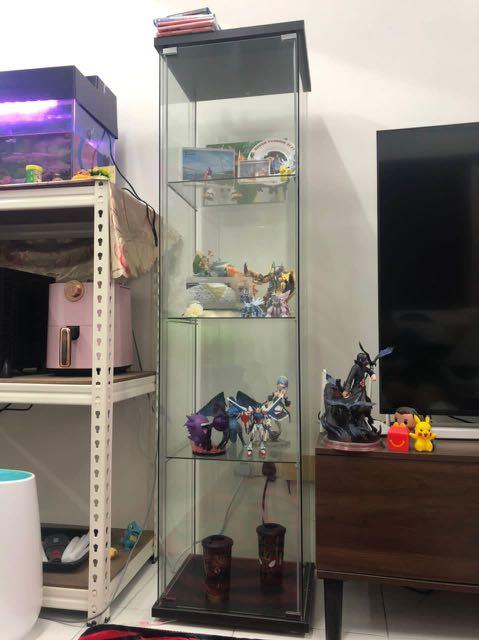 Rak Kaca IKEA (DETOLF Glass Door Cabinet), Furniture & Home Living ...