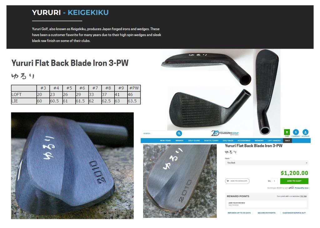 Rare JDM Yururi Golf Forged Irons, Sports Equipment, Sports & Games ...