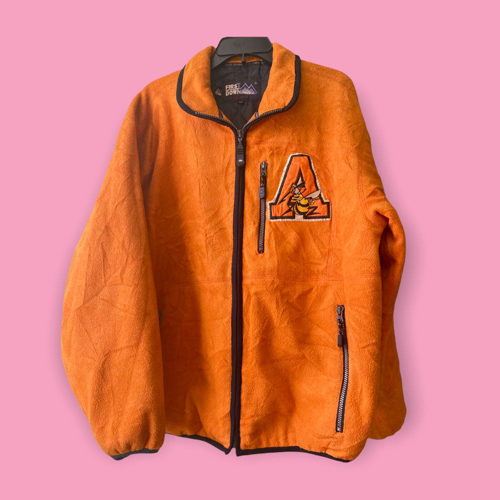 RARE vintage first down heavy fleece bomber jacket, Men's Fashion ...