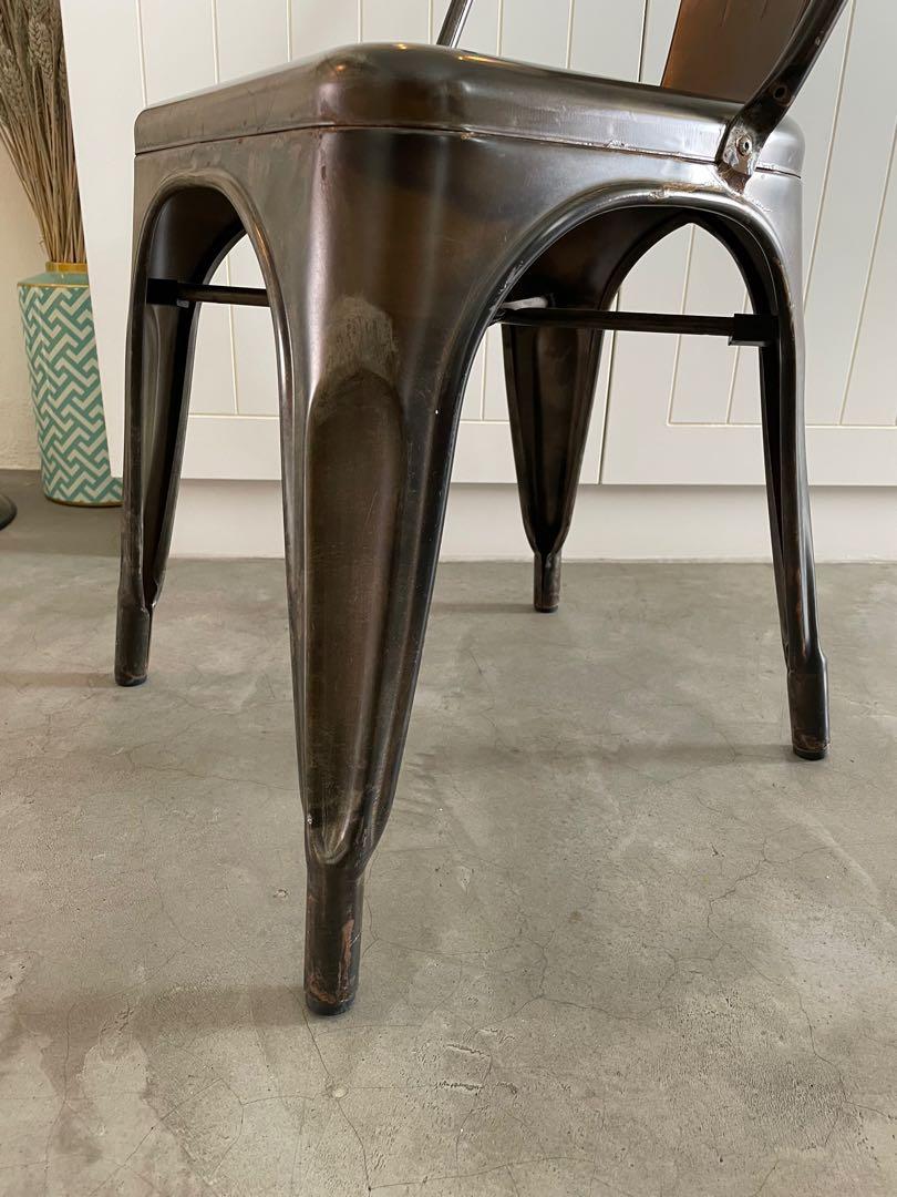 Retro Vintage Steel/Metal Chair, Furniture & Home Living, Furniture ...