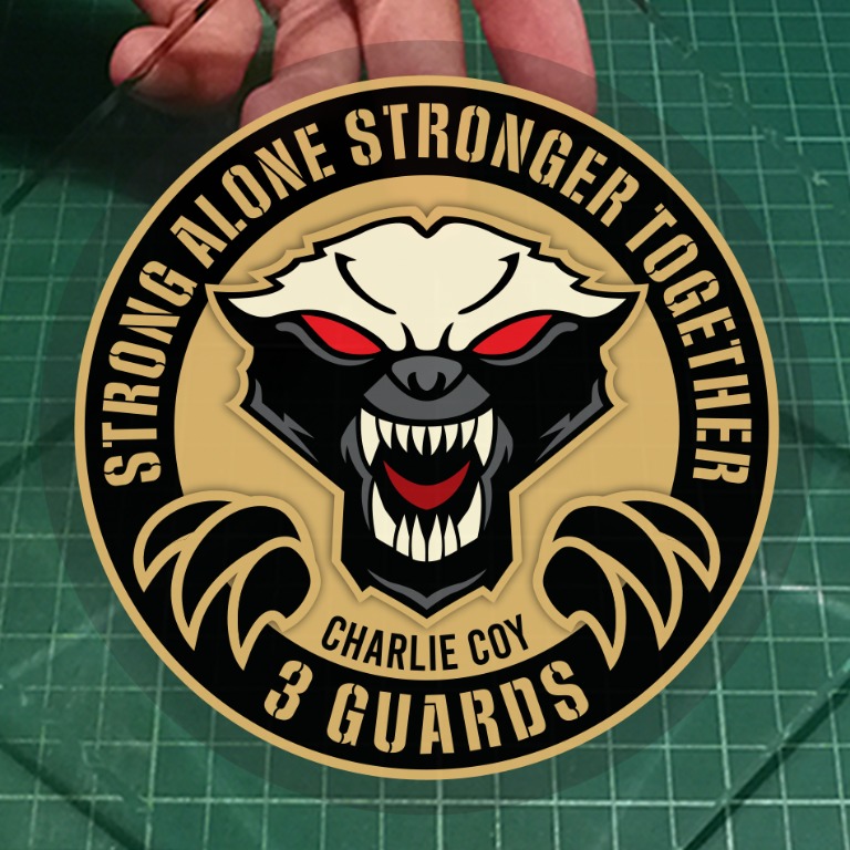 SAF 3 GUARDS Charlie Company : Strong Alone Stronger Together . Honey ...